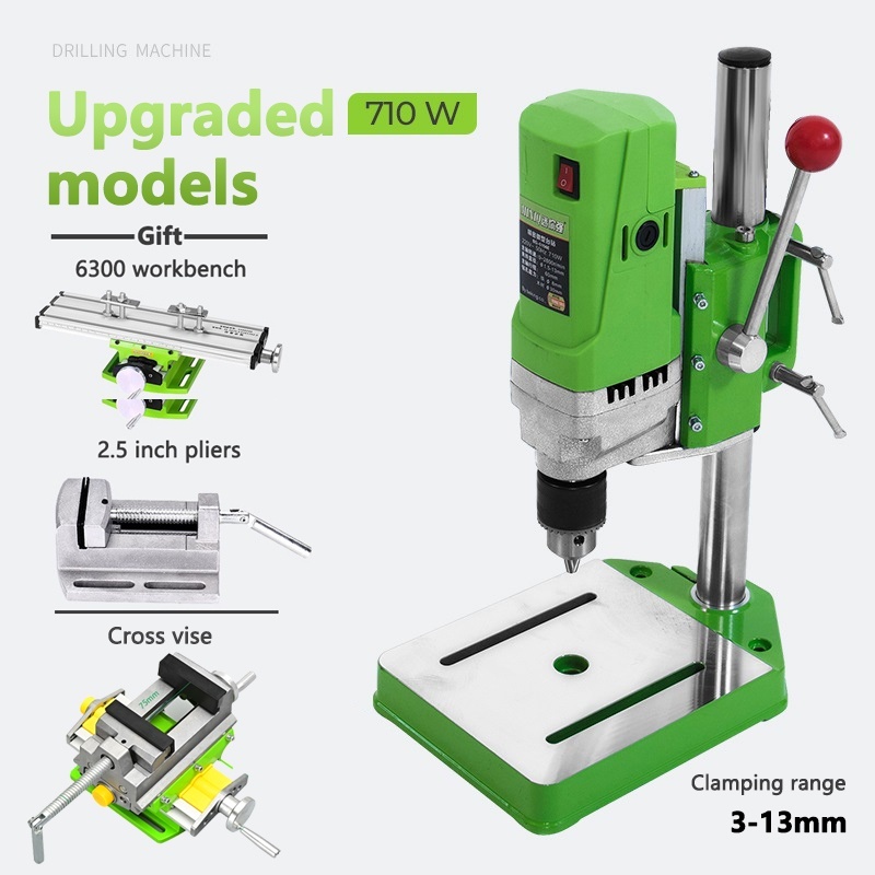 Multifunctional Bench Drill Press Industrial Heavy Duty 13mm 710W ...