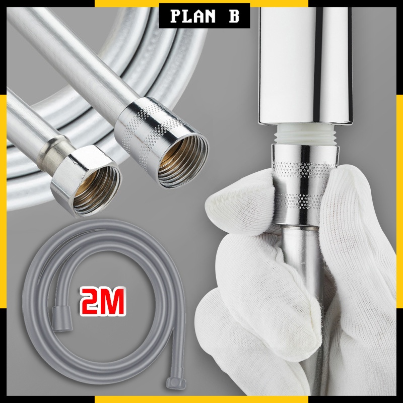 2 Meter PVC Anti Winding Shower Tube Flexible Shower Hose Explosion ...