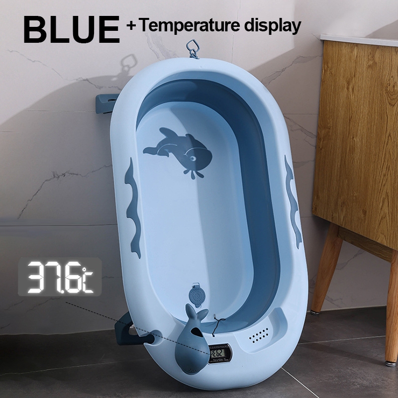 Dolphin Baby Foldable Baby Bath Tub With Net Kids Bathing Tubs Non-Slip ...