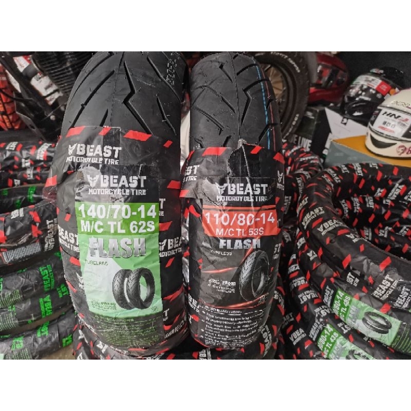 Beast Tires FLASH SC for Aerox V1 & V2 free sealant and pito | Shopee ...