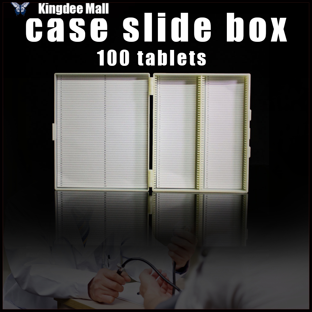 100Pcs Microscope Slide Box Bio Slice Box Slides Pathological Section ...