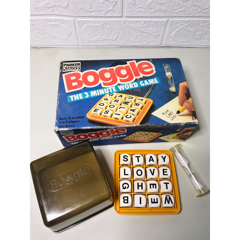 1992 Boggle Classic Letter Cube Word Game by Parker Brothers(Pre-Owned ...