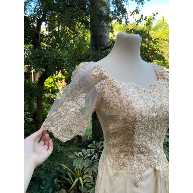 Mother Gown / Principal Sponsor Gown for wedding | Shopee Philippines