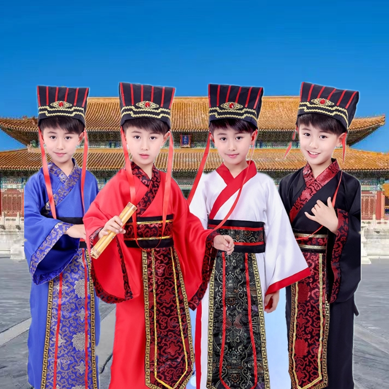 Hanfu Chinese Costume For Kids Boy Girls United Nation Costume For Boys ...