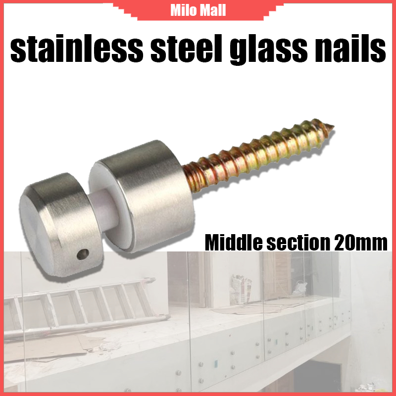 304 Stainless Steel Glass Nails Bolt Glass Clamp 8-16mm | Shopee ...