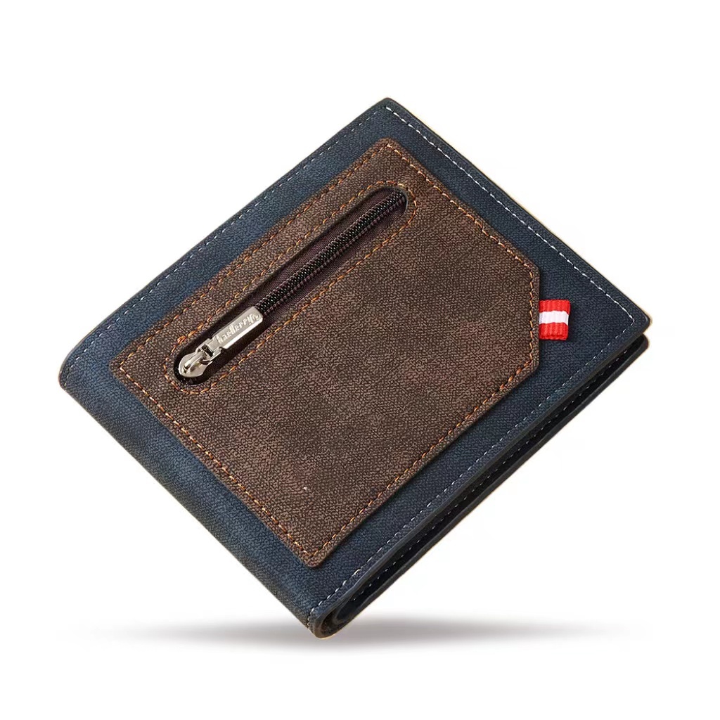 sam bag#9004 korean leather zipper wallet for men | Shopee Philippines