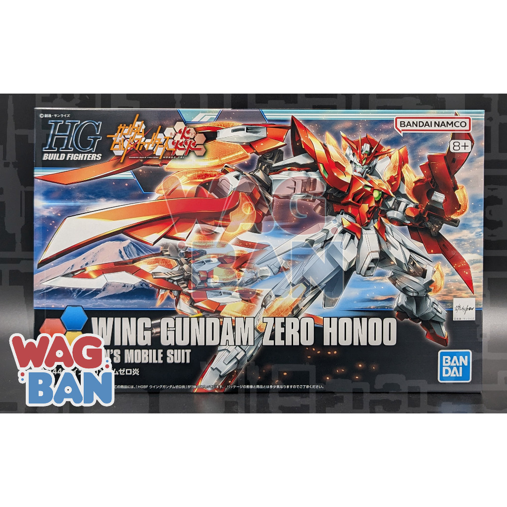 HG 1/144 Wing Gundam Zero Honoo (Gundam Build Fighters) | Shopee ...