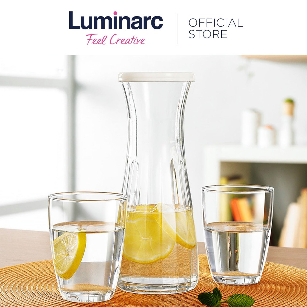 Luminarc L7507 Boisson Tourner & Foray 3pcs Drinkware set Carafe and ...