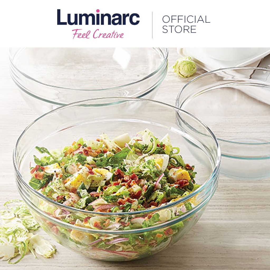 Luminarc 10cm Empilable Stackable Bowl Set 6pcs Sauce Dish Glass Bowl ...