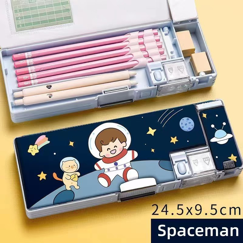 pencil box cartoon pencil box pencil storage multifunctional stationery ...