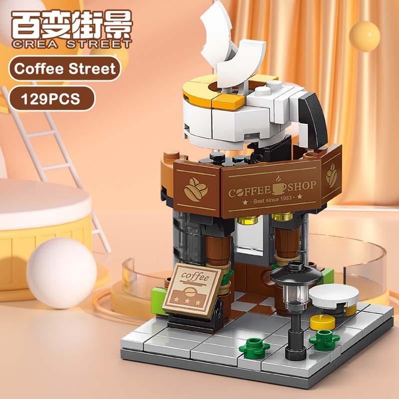 Mini Lego City Street View Building Blocks Toys McDonald's House 3D ...