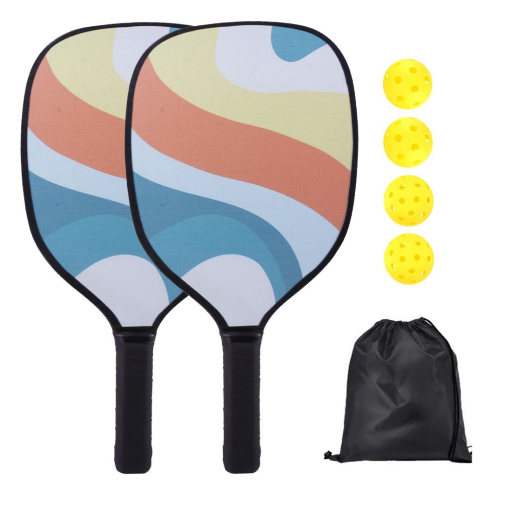 Carbon fiber Pickleball Rackets Set Pickleball Paddle Set of 2 Rackets ...