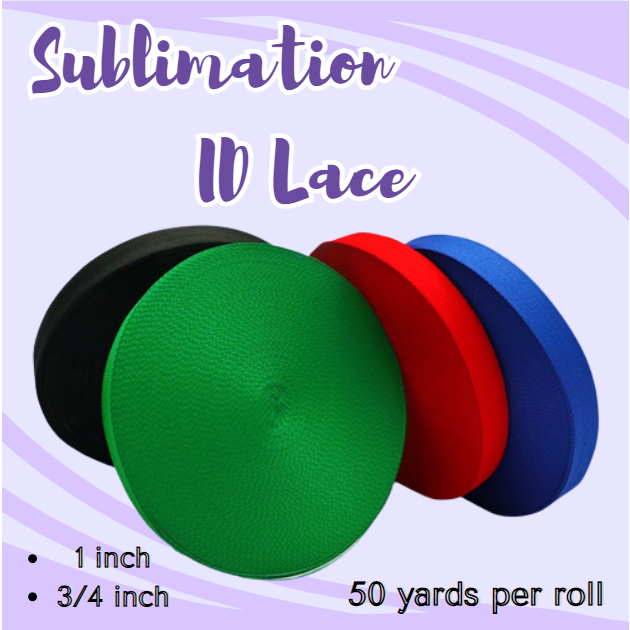 Sublimation ID Lace Lanyard (50 yards per roll) || 1 inch & 3/4 inches ...