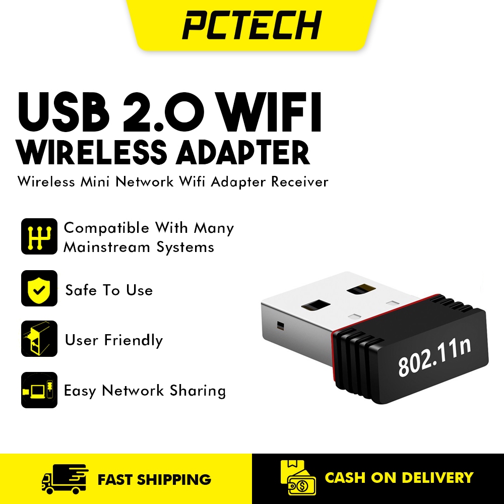 Popcorn 802.11n Mini Wi-Fi USB Adapter 150mbps Dongle Wireless Network ...