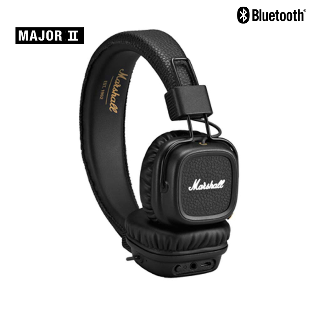 Marshall Major Wireless Bluetooth On Ear Headphones with Mic Headset ...