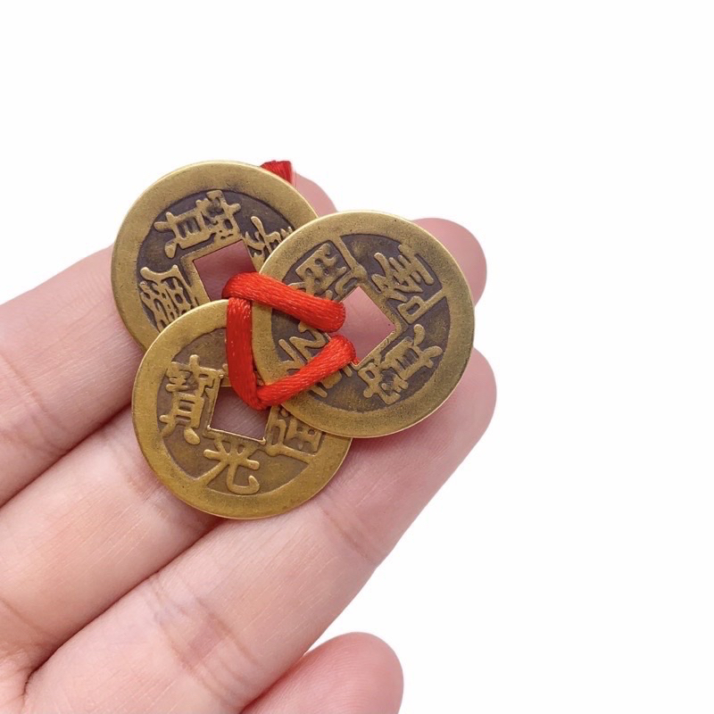 Three coins in your purse of luck lucky i ching coins | Shopee Philippines