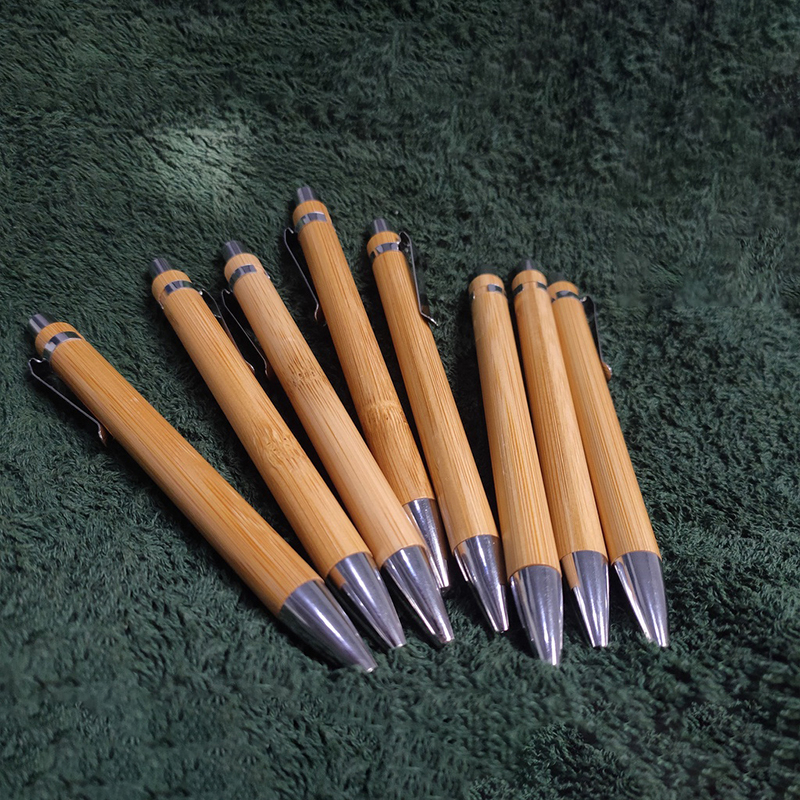 50 pcs Bamboo Pen / Bamboo Ballpen for Wood Engrave Giveaways 1.0mm ...