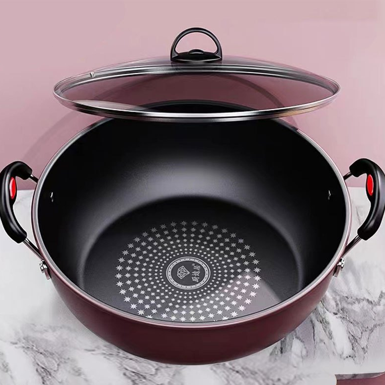 26/28/30CM Non Stick Soup Pot Induction Stew Pan Induction Pot Non ...