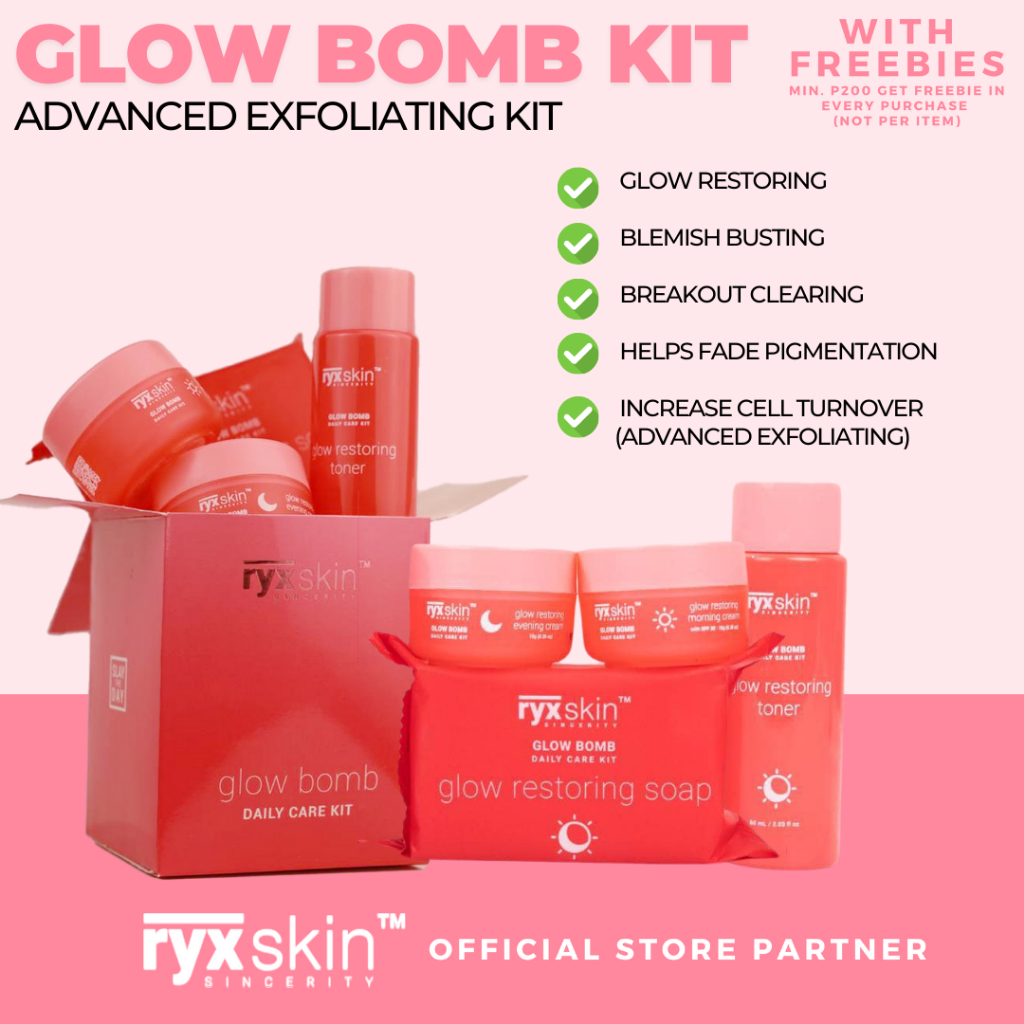 RyxSkin Glow Bomb Kit | Glowbomb Clearbomb | Shopee Philippines
