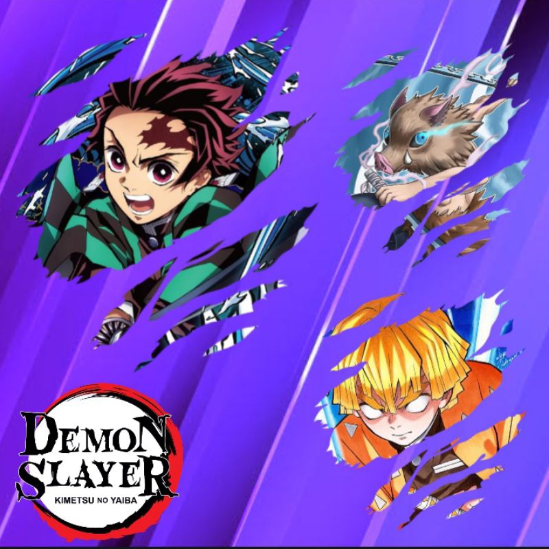 DEMON SLAYER | Waterproof Anime Scratch Sticker | Shopee Philippines