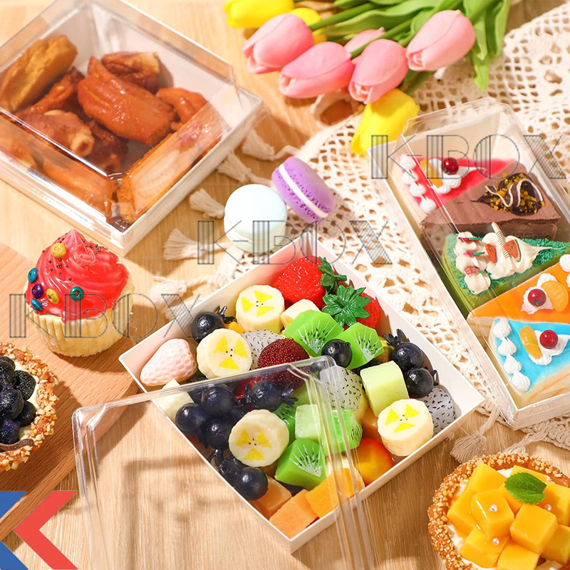COD Kraft Sushi Tray Sandwich Box with Lid Pastry Dessert Box Sandwich ...