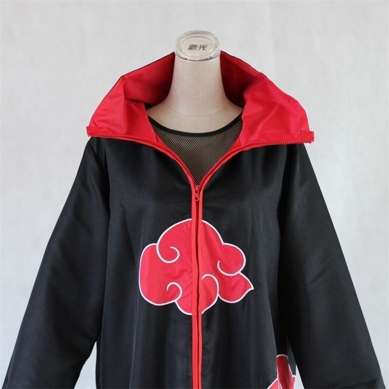 Naruto Costume Akatsuki Cloak Cosplay Sasuke Uchiha Cape Cosplay Itachi ...