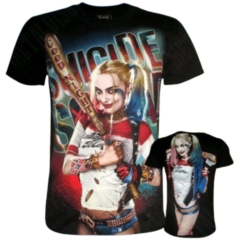 HARLEY QUINN Suicide Squad LUCID by ROXX GlowInTheDark Rock band shirt ...