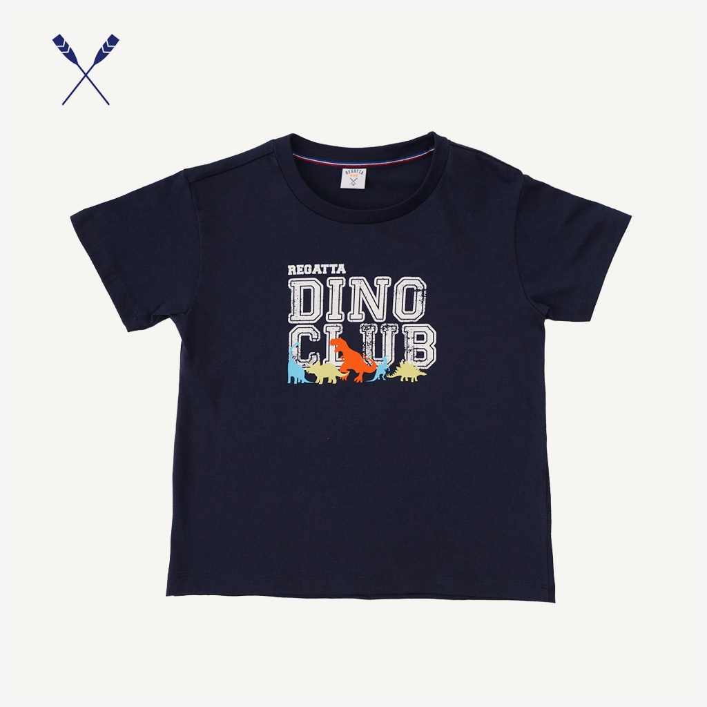 Regatta Dino Club Graphic T-Shirt For Boys (Brick Red/Navy Blue ...