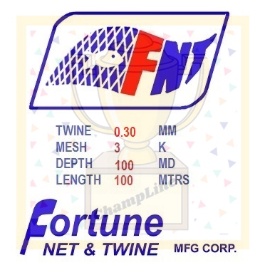 Fortune Net / Fishing Net / 0.30 x 50mesh (sold per 100meters) | Shopee ...