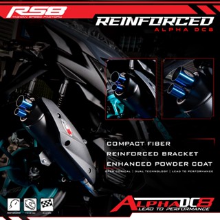 RS8 REINFORCED ALPHA DC8 OPEN CONICAL PIPE NMAX/AEROX 155cc-215cc ...