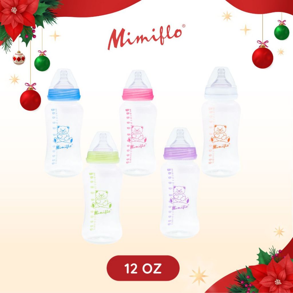 Mimiflo Wide Neck Pp Deluxe Feeding Bottle 12oz | Shopee Philippines