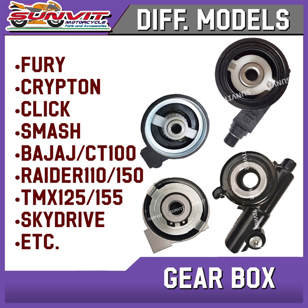 SUNVIT- MOTORCYCLE SPEEDOMETER GEAR BOX XRM CLICK BAJAJ TMX MIO WIND ...