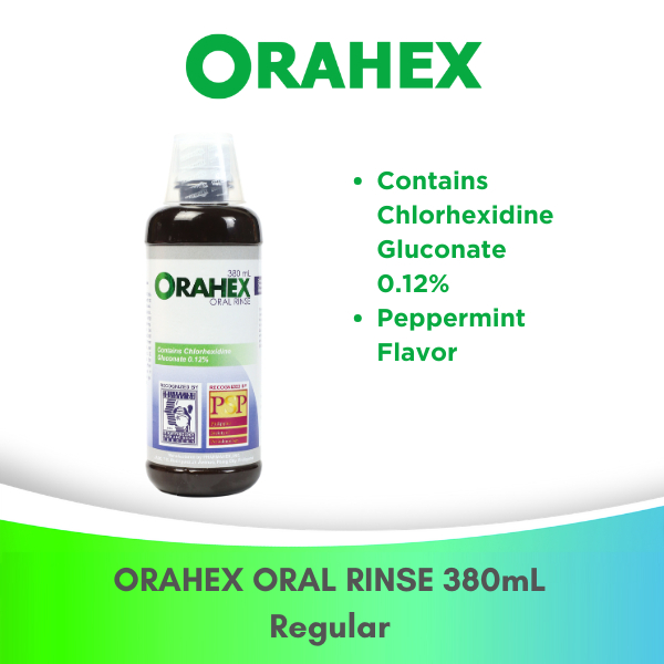 Orahex Regular Oral Rinse 380ml | Shopee Philippines