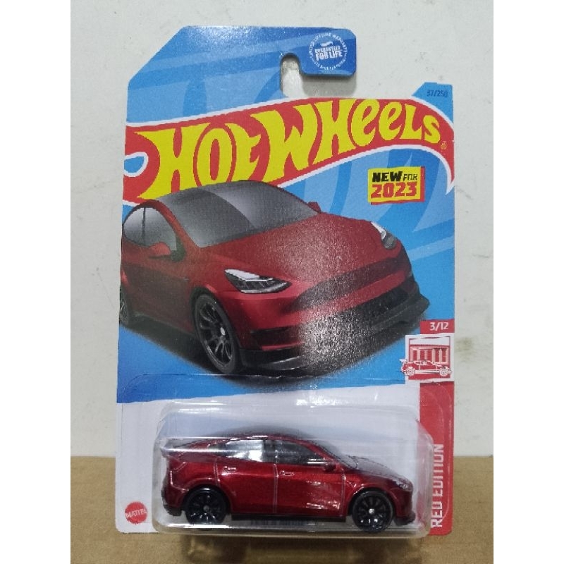 HOT WHEELS TESLA MODEL Y ( RED EDITION) | Shopee Philippines