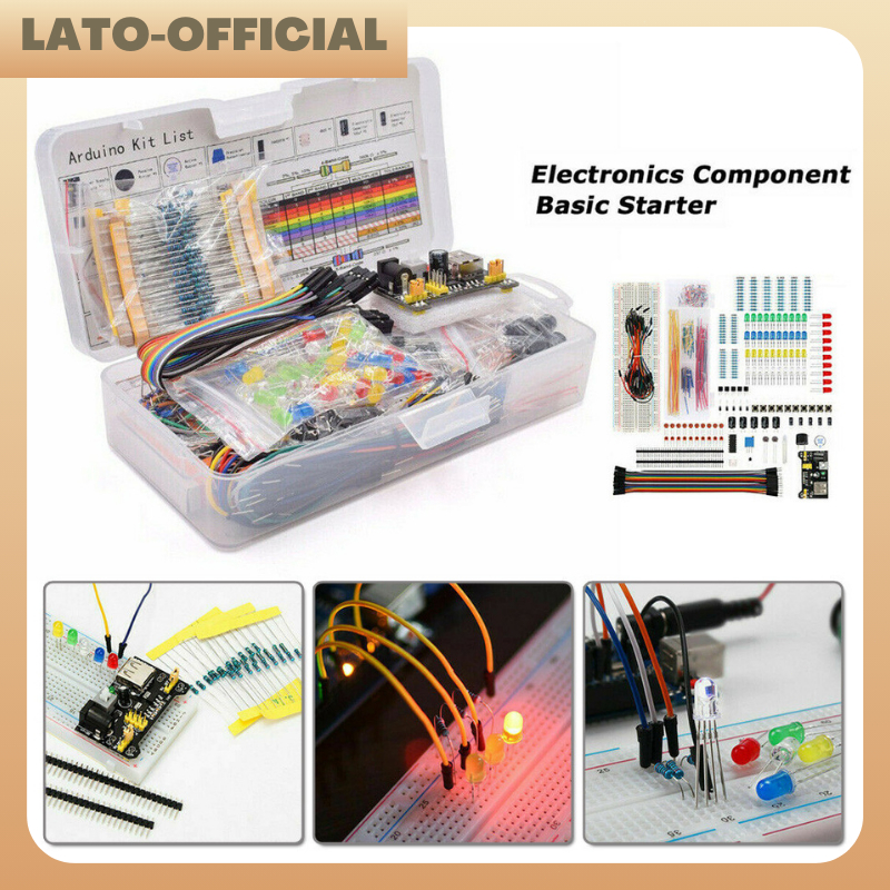 830 Breadboard Electronics Fun Kit Electronic Components Compatible ...