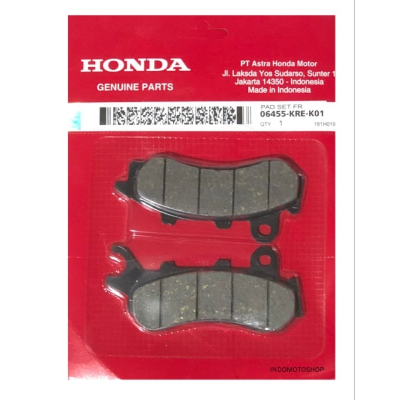 (KV) HONDA PCX 160 FRONT BRAKE PAD/DISC PAD 06455-KRE-KO1 GENUINE PARTS ...