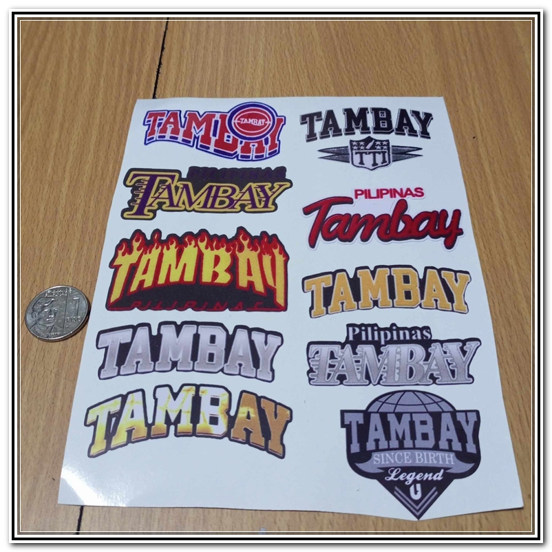 Tambay Sticker Starter Pack Decal Decals Cap for Car Laptop Motorcyle ...