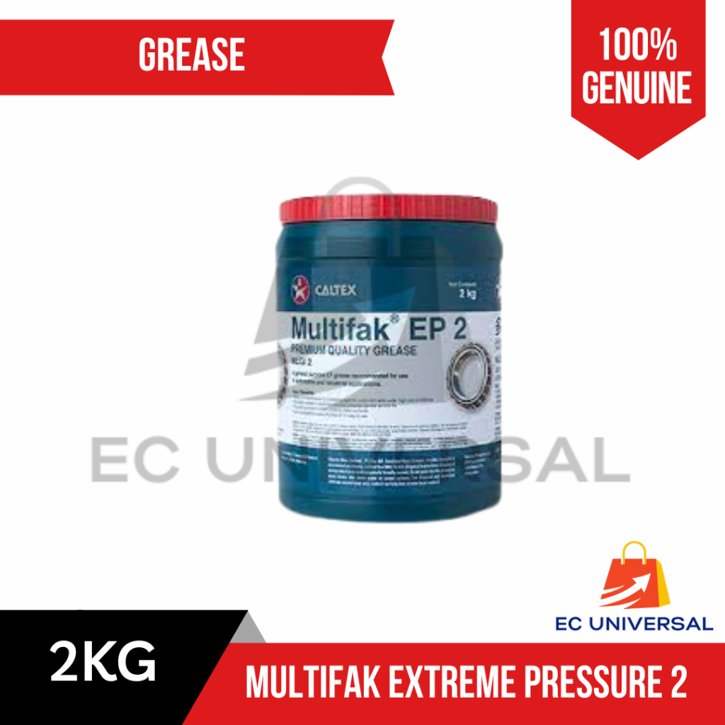 Caltex Multifak Grease 2 Extreme Pressure EP NLGI 2 2kg Kilograms Piece ...