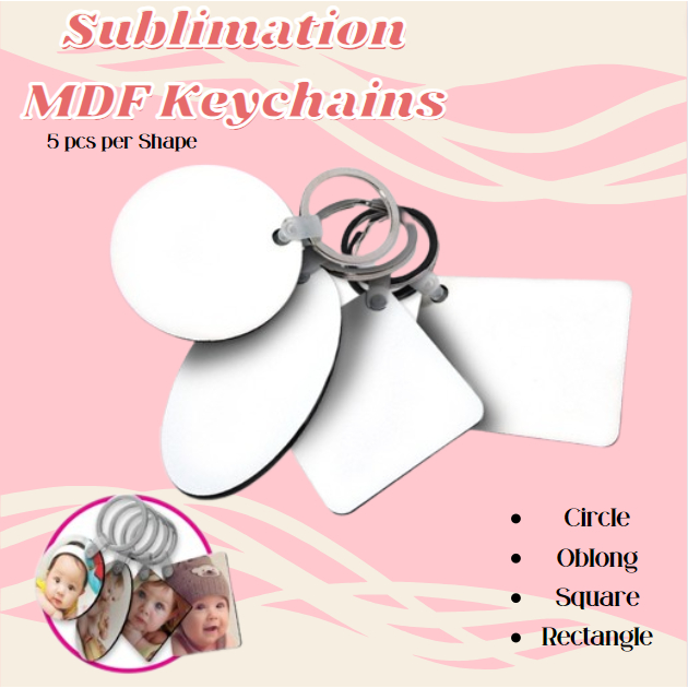 Sublimation MDF Wood Keychain (5pcs per order) | Shopee Philippines