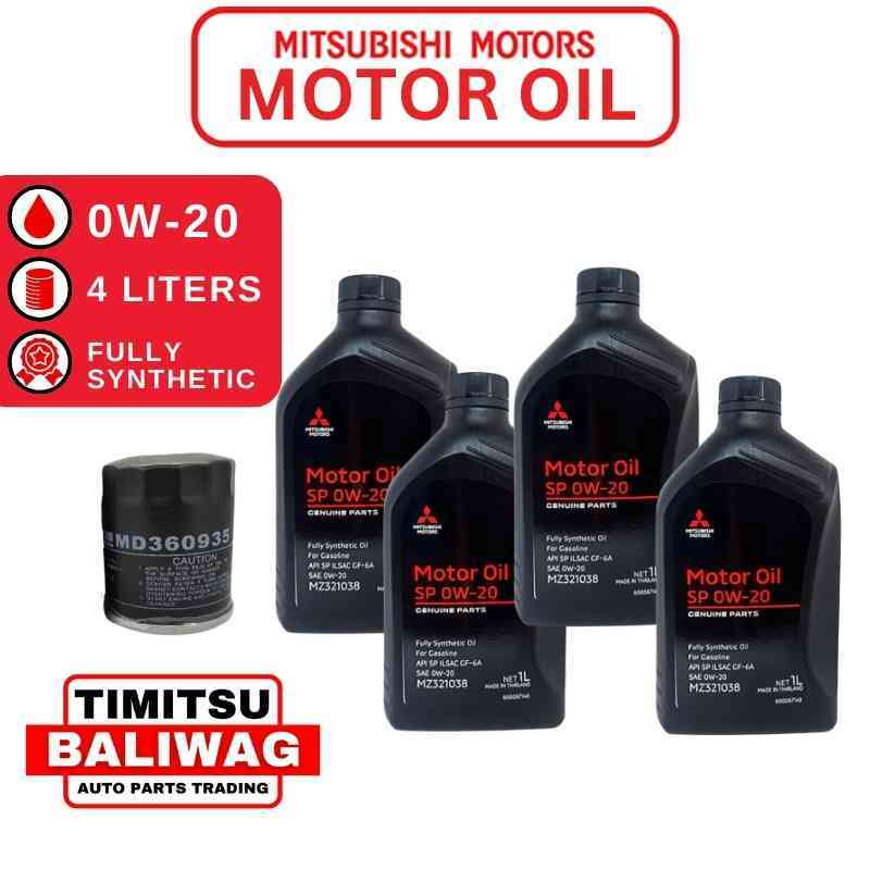 ORIGINAL CHANGE OIL BUNDLE FULLY SYNTHETIC 0W-20 FOR MITSUBISHI XPANDER ...