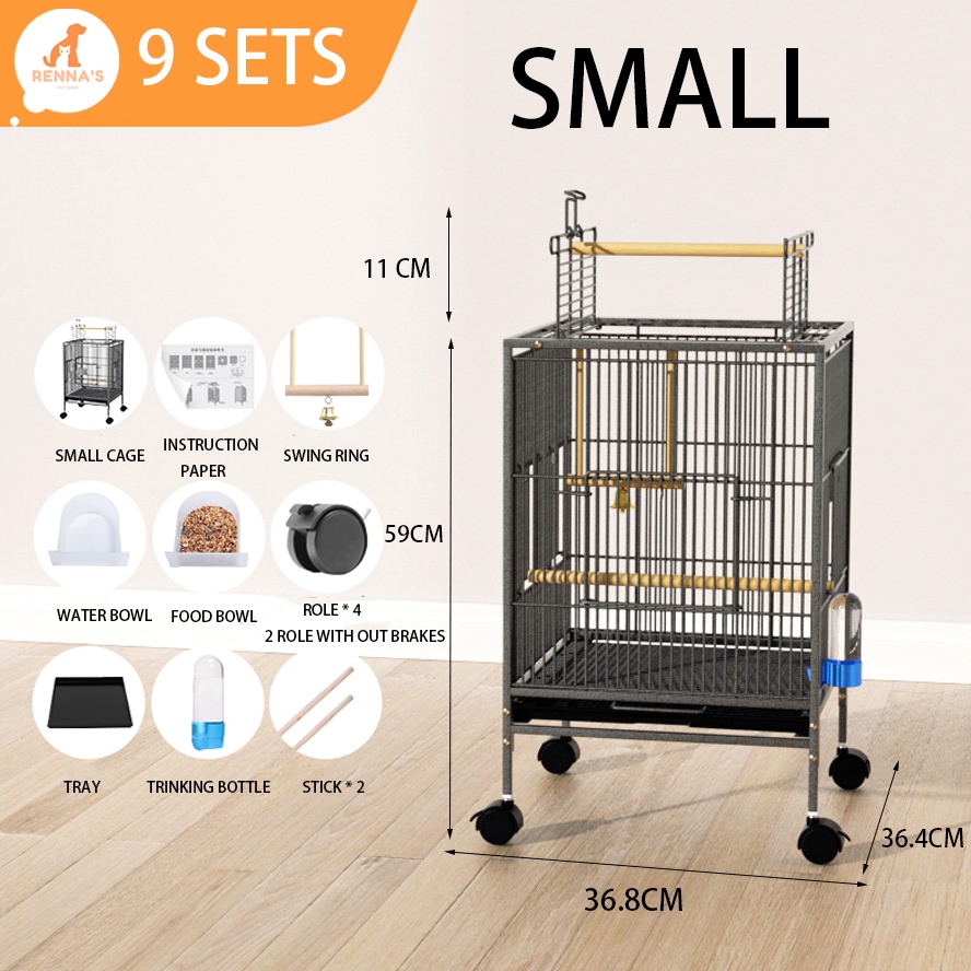 Renna's Ecological Bird Cage Cover 360 Degrees Covering Round Big Room ...