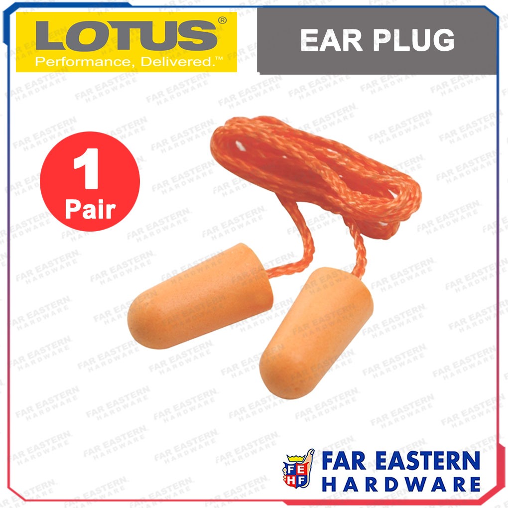 Ear Plug Noise Protection Earplug 1 PAIR LOTUS | SHOWA | Shopee Philippines