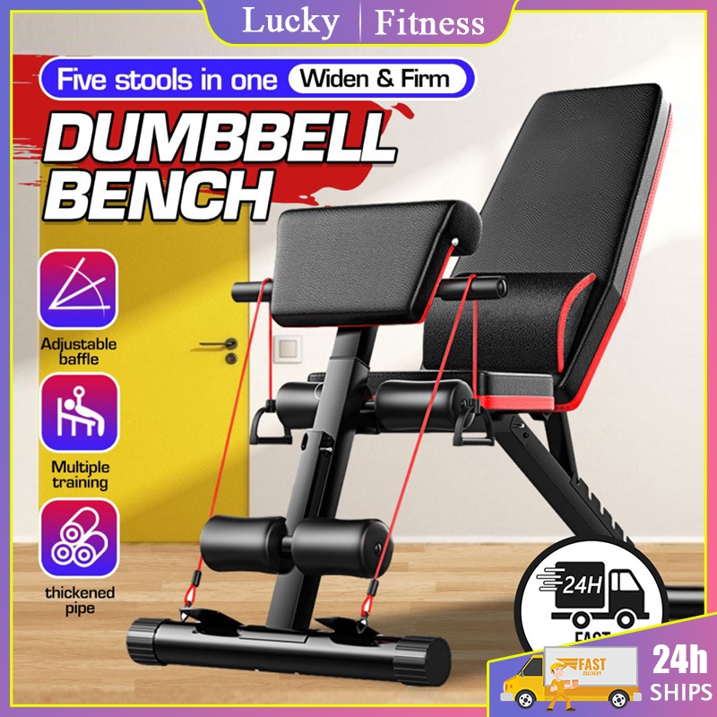 Adjustable Weight Supine Dumbbell Bench Sit-Ups Gym Bench Fitness ...