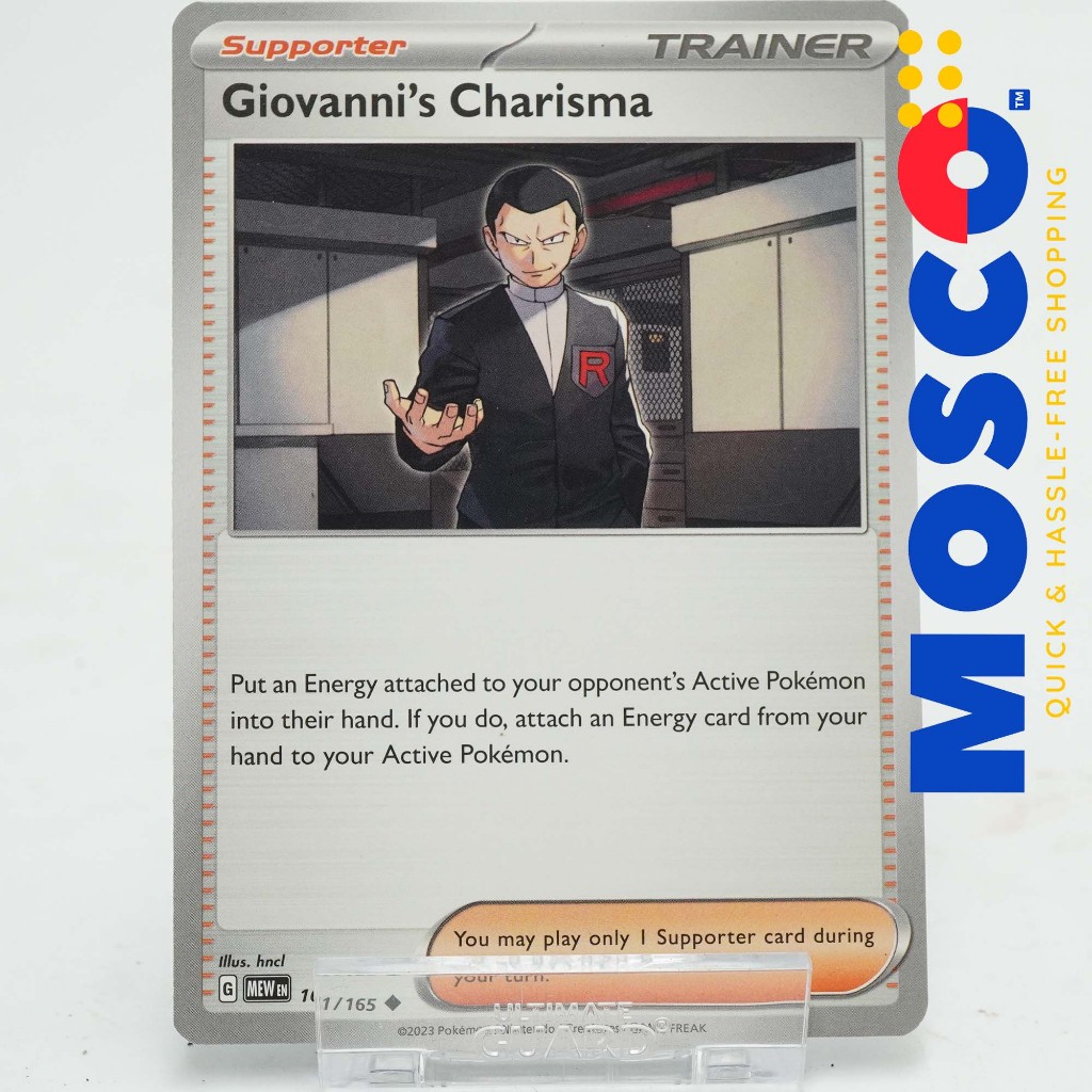 Giovanni's Charisma - 161/165 - Uncommon Scarlet & Violet 151 ...