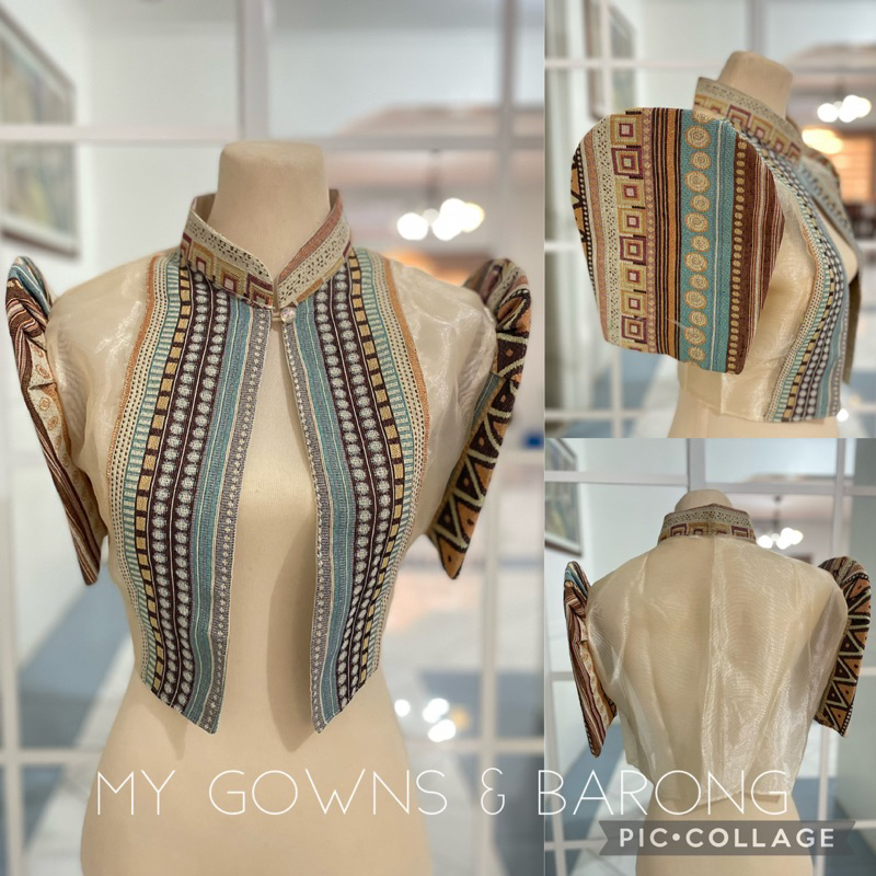 Modern Filipiniana Bolero — Ethnic Design | Shopee Philippines