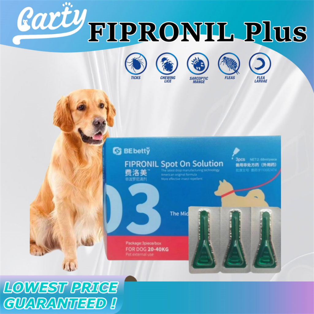 FIPRONIL Plus Spot On Solution Flea & Anti Tick Treatment for Large ...