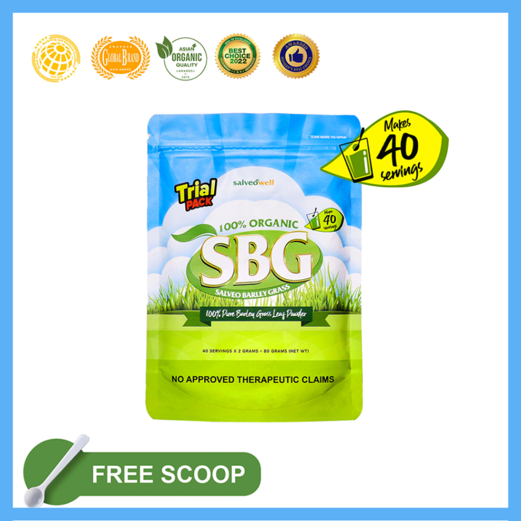 SBG TRIAL (NEW PACKAGING)SALVEO BARLEY TRIAL PACK,80gms (100% Pure ...