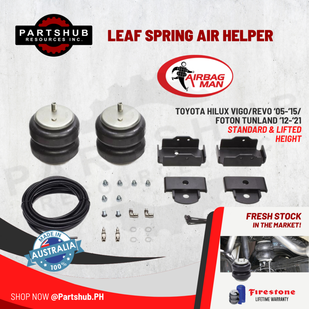AIRBAG MAN RR4622 - TOYOTA Hilux Revo ‘05-’15 (Helper Kit for Leaf ...