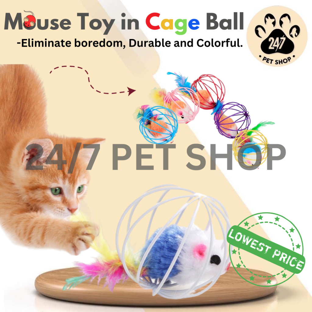 Cats Toys Supplies Anti-boredom Kitten Cat Chasing Toy Plush Mouse in ...