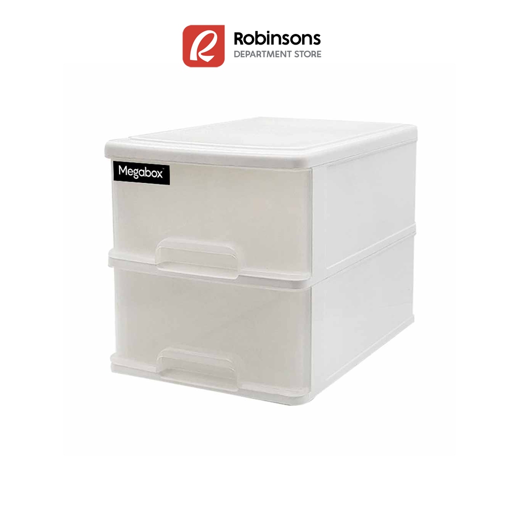 Megabox 2-Layer Drawer (White) | Shopee Philippines